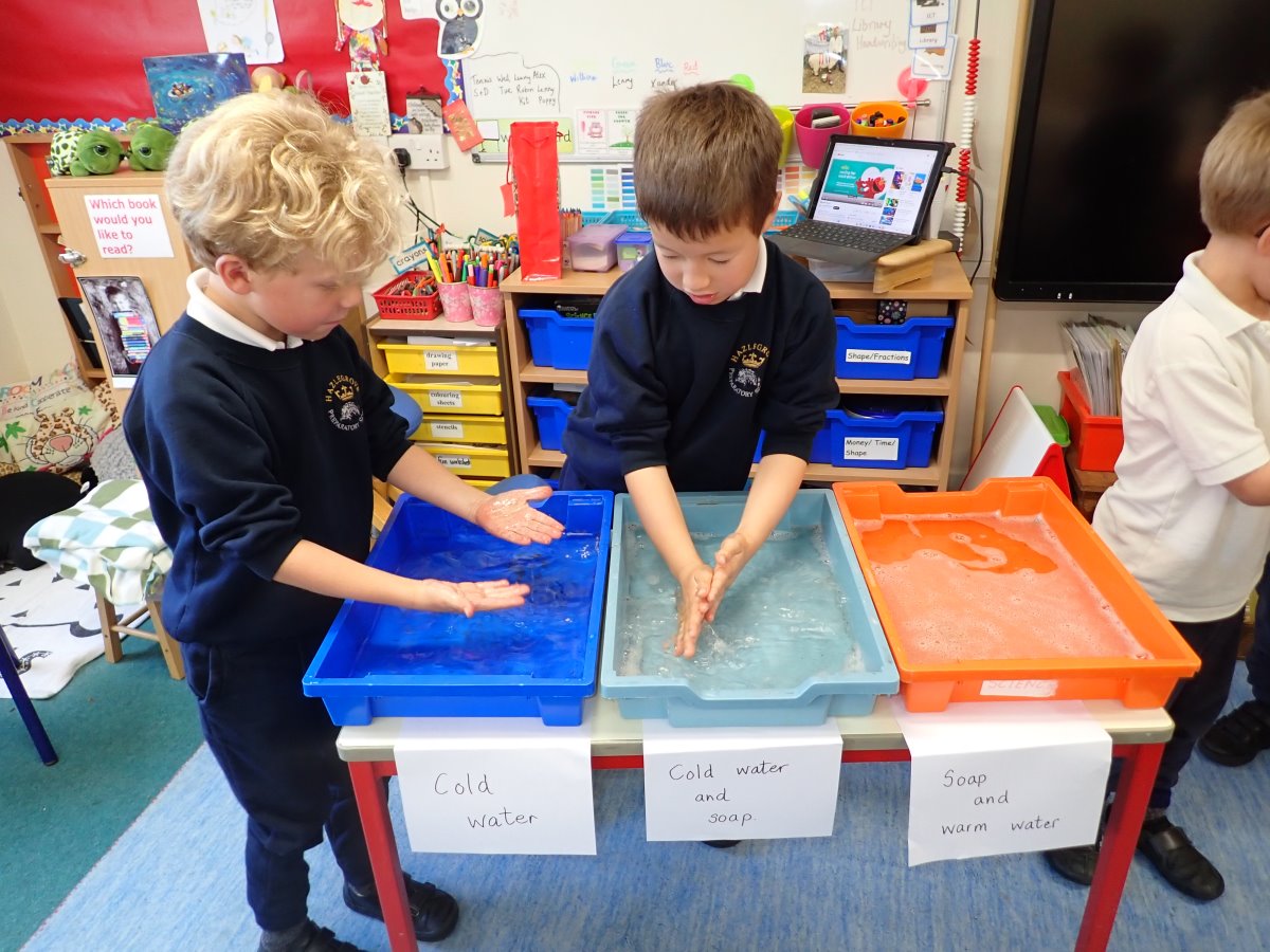 Year 2 Experiment with Soap | News | Hazlegrove School